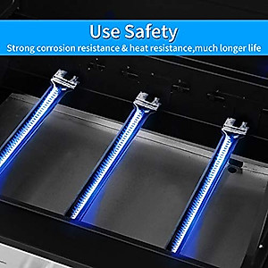 62752 3 Burner Tubes Set for Weber Genesis 300 Series (2011-2016) 19 1/2 inch, Genesis E310 E320 E330 S310 S320 S330 Stainless Steel Gas Grill Burner with Front Control Panel