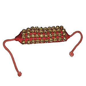 AsiaCraft Four Line Big Bells Ghungroo Red Pads