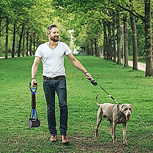 UPSKY Pooper Scooper for Large Small Dogs, Folding Dog Poop Scooper, Durable Spring and Premium Materials，Easy to Use for Grass, Dirt, Gravel Pick Up Shovel