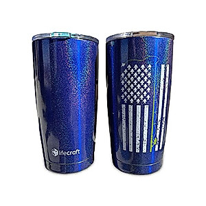 Lifecraft Fishing Gifts for Men Travel Tumbler Cup, Stainless Steel Coffee Mug with Lid, Funny Fisherman Themed Accessories, For Hot or Cold Drinks, Cool Dad Stuff Gift