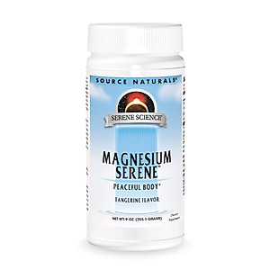Source Naturals Serene Science Magnesium Serene, Peaceful Body*, Tangerine Flavored - 9 Ounce Powder