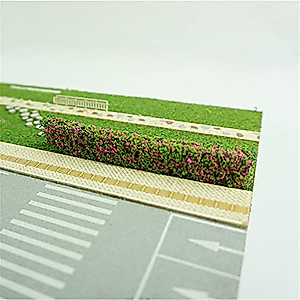 12 Pcs Miniature Shrub Strips Static Shrub Vegetation Groups Bush Model Static Scenery Model Aritificial Plants for DIY Architecture Building Model Railway Train Diorama Garden Scenery Landscape