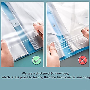 MOTEERLLU A2 30 Page Diamond Painting Storage Book,Diamond Art Kit Storage Container with 30 Pocket Slevees Protectors,17x23 inches Portfolio Folder for Artwork