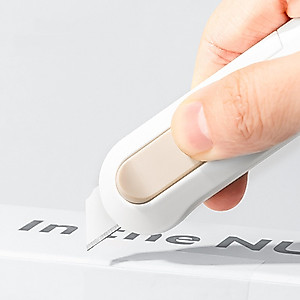 Box Cutter, Box Opener, 4PCS Small Utility Knife, Easy Slide Retractable Blade, Package Opener for Home, Office, Travel, and DIY Workpro Utility Knife