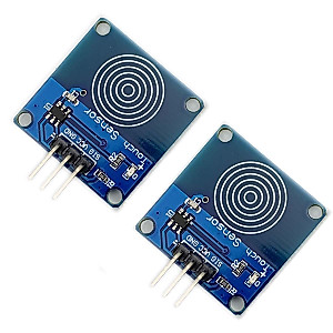Kiro&Seeu 2PCS TTP223 Digital Touch Sensor Capacitive Switch Button Module Compatible with Ar-duino PIC DIY TTP223B, TP223B-MD-2P