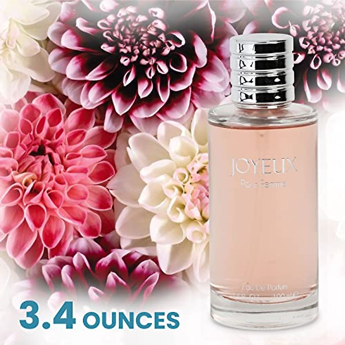 Regal Fragrances women perfume Joyeux - Inspired by the Scent of the Joy By Dior's Women's Eau de Parfum - with a fresh and floral scent 100ml (3.4 Fl Oz)