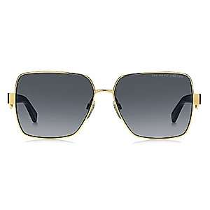 Marc Jacobs Women's Marc 495/S Square Sunglasses, Gold/Gray Shaded, 58mm, 14mm