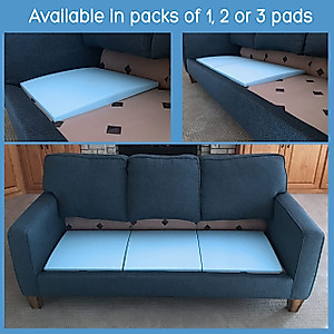 Stratiform Original Curve Cushion Sag Repair | Firm Density, 3-Pack | 20”x20” Each Pad | Cushion Support for Sofa Couch Loveseat Sectional Chair Recliner RV and Outdoor Seating | Made in USA
