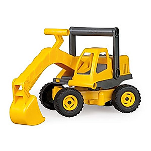 Lena Eco Active Backhoe - Durable UV-Protected Plastic & Noise-Canceling Tires, Enhances Fine Motor Skills, European Quality