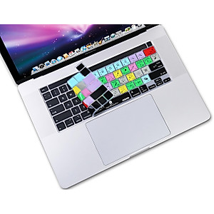XSKN Photoshop CC English Silicone Shortcuts Keyboard Cover Skin for 2019 New MacBook Pro 16 inch A2141 and 2020 New MacBook Pro 13.3 inch A2338 M1/A2251/A2289 with Touch Bar & Touch ID US Version