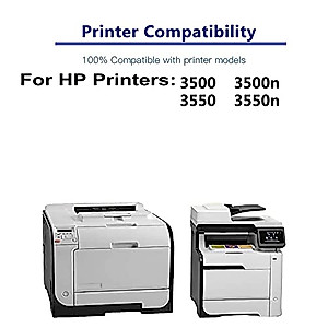 2-Pack (Yellow) Compatible High Yield 308A 309A (Q2672A) Laser Printer Toner Cartridge use for HP 3500 3500n 3550 3550n Printer