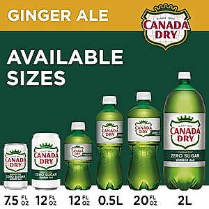 Diet Canada Dry Ginger Ale Soda, 12 Fluid Ounce Bottle, 8 Count