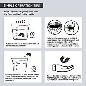 LPONJAR 5 Pack Kids Youth Mouth Guard for Sports, Child Teen Athletic Mouthguard with Case for Football Lacrosse Basketball Taekwondo Boxing MMA Rugby Karate Wrestling