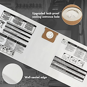 Shop-Vac 90662 10-14 Gallon Disposable Collection Filter Bag, 6 Pack