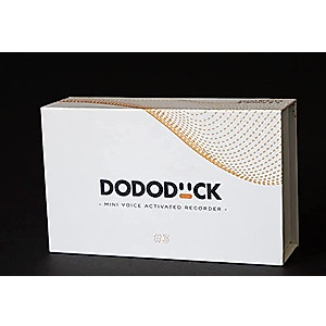 2023 Dododuck Professional Q37 Mini Voice Activated Recorder for Car, Lectures, Meetings, One of The Smallest Recorders, 30 Day Standby Recording, Aluminum Alloy Casing, HD Noise Reduction, (32 GB)