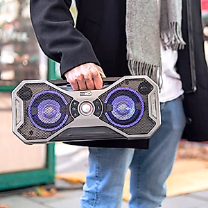 Altec Lansing Mix 2.0 - Waterproof Bluetooth Speaker with Strong Bass, Portable Speaker for Travel & Outdoor Use, 100 Foot Range & 20 Hour Playtime