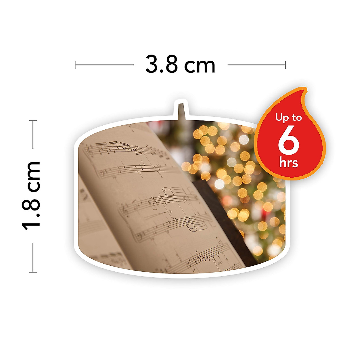 Yankee Candle Scented, Tea Light Candles (x 12), Singing Carols, 117 gram