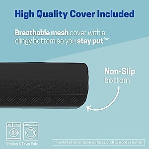 SATURAY Extra Thick 2.4" Gel Seat Cushion - Hip, Tailbone, Sciatica, Pressure Sores - Wheelchair, Desk, Car Seat Pad - Gel Seat Cushions for Pressure Relief - Office Seat Cushion