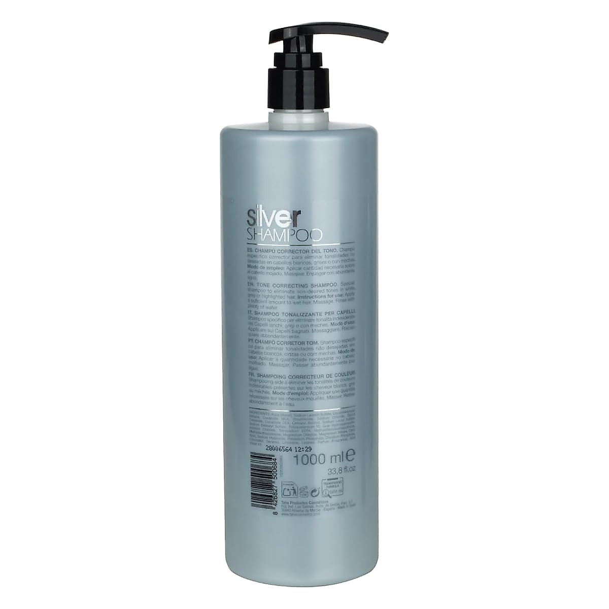 Tahe Silver Shampoo 1000ml Correction for White, Grey or Highlighted Hair