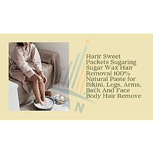 Sweet Packets Sugaring Sugar Wax Hair Removal 100% Natural Paste for Bikini, Legs, Arms, Back And Face Body Hair Remove 3 X 100 gm