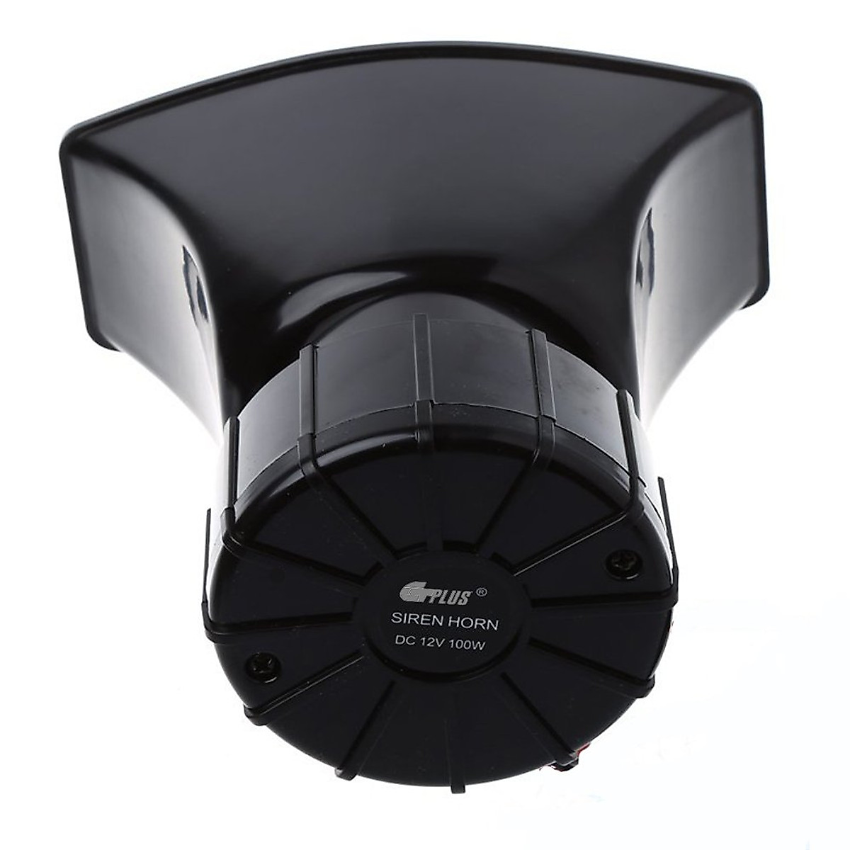 GTP 100W 7 Tone Partol Car Truck Siren Emergency Sounds Electric Horn with Mic PA Microphone Speaker System Amplifier Megaphone Fire Ambulance Hooter Traffic Sound