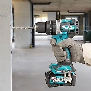 Makita HP002GA202 40V Max Li-ion XGT Brushless Combi Drill Complete with 2 x 2.0 Ah Batteries and Charger Supplied in a Makpac Case