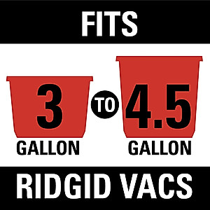 RIDGID 4-Gallon Wet/Dry Vacuum (4000RV) + Fine Filter (26643)
