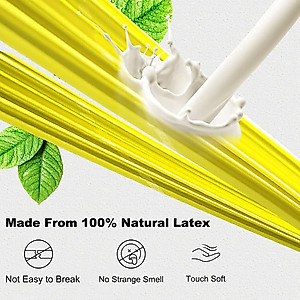 GOAITOU Resistance Bands Set of 3 Elastic Exercise Bands, Workout Band for Physical Therapy, Recovery, Yoga, Pilates, Strength Training