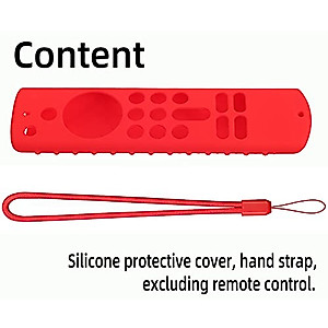 Remote Cover for TV Stick (3rd Gen) TV Stick 4k&4K Max (2021 Release) Silicone Protective Cover Shockproof Remote Control Glove with Lanyard(Black)