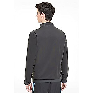 PUMA Men's MCFC Stadium League Jacket, Asphalt/Team Light Blue, XL