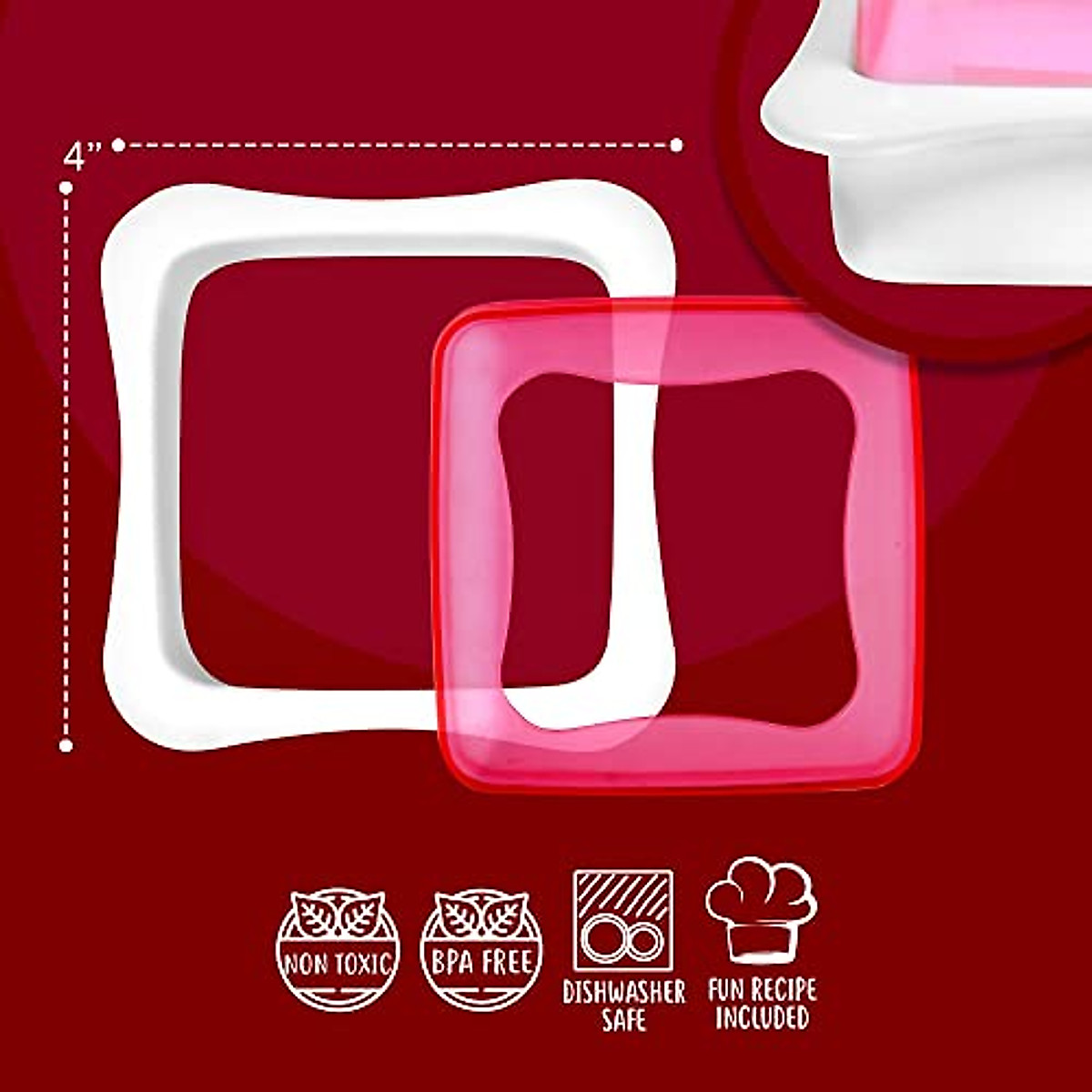 Affordable Sandwich Cutter and Sealer for Kids Lunch Box and Pocket Sandwich Maker, Remove Bread Crust, Make DIY Pocket Sandwiches