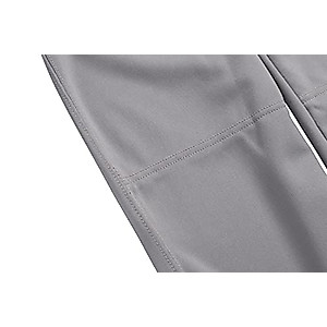 CHAMPRO Boys' X-Large Youth MVP Open Bottom Relaxed Fit Baseball Pants, Grey