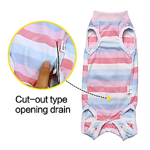 Dog Recovery Suit Dog Onesie for Surgery Recovery, Dog Surgery Recovery Suit for Small Medium Dogs, E-Collar Alternative After Surgery Wear Anti Licking Abdominal Wounds Pet Surgery Recovery Suit