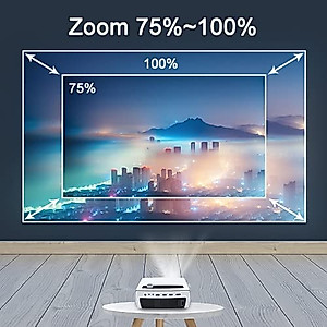 Artlii Enjoy3 4K Projector, Camping Projector, Support Dolby Audio, Wireless & Wired Mirroring, Home Theater Projector Compatible W/TV Stick, iOS, Android