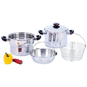Steam Control 8-Quart Surgical Stainless-Steel Stockpot Set