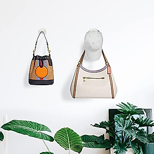 EWUHRY 16Pcs Hat Racks for Baseball Caps - Adhesive Wall Hooks for Baseball Hats Organizer, Headband Holder for Disney Mickey Ears, Cowboy Hat Hanger Wall Cap Display Rack for Closet Door