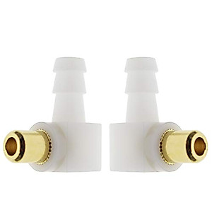 AUTOKAY Pack of 2 692317 493496 Carb Fuel Fitting Elbow Hose Connector Compatible with B&S 494451 Snowblower Lawn Tractor Generator Yardbird Chippe