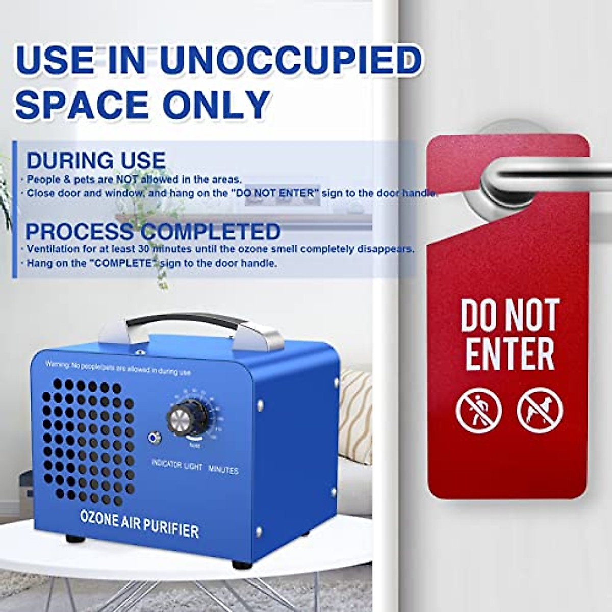 CAMECO Ozone Generator 10,000mg/h, Remote Control Portable O3 Ozone Machine, Commercial Small Ionizer for Home, Office, Basement, Garage, Cars, Pets, Smoke