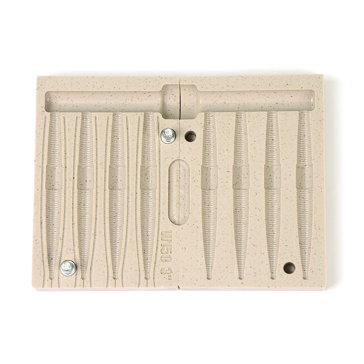 FatFish W150-4C Bait Mold Soft Plastiс Lure Making Injection Mold for Do-It Fishing Lures 3"