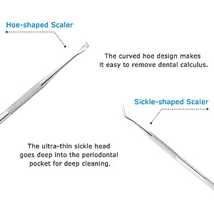 DOUCEUR Teeth Cleaning Kit, Teeth Cleaning Tools with Mouth Mirror, Teeth cleaner and Oral Care for Adults and Pets