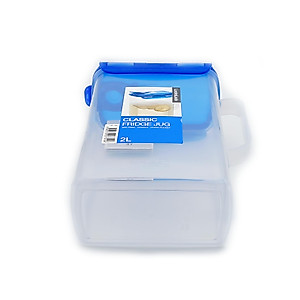 LOCK&LOCK Lock & Lock Aqua Fridge Door Flip Top Lid, 2 litres, Semitransparent Water Jug, 8.5-cup, Transparent