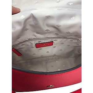 kate spade new york Jackson Soft Pebbled Leather Medium Flap Shoulder bag (Stop Light)