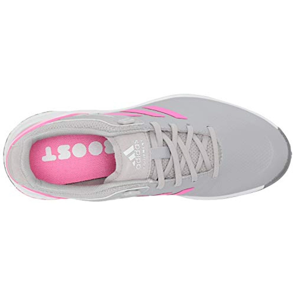 Adidas Women's Golf Shoe, Grey/Screaming Pink/Grey, 8