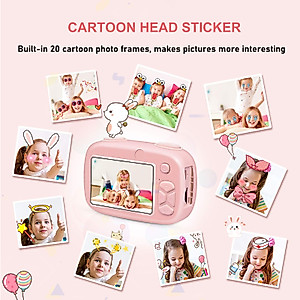 Kids Camera 20MP Digital Video Camera for Kids, Toy Camera with 2.0 Inch IPS Screen,Gifts for Children's Day,Mini Rechargeable Toddler Toys Camera for 3~12 Years Girls