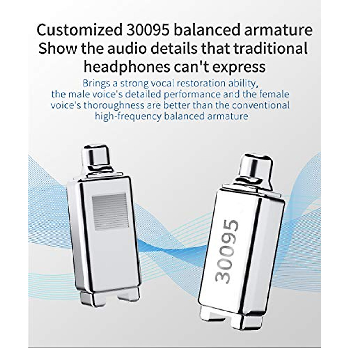 CCA CSN Hybrid Dual Drivers in-Ear Headphones, 1DD+1BA HiFi Stereo Noise Isolating IEM Wired Earphones/Earbuds/Headsets with Detachable Cable for Sports/Workout/Game (without MIC, Grey)