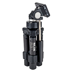 SLIK Mini-Pro V Tripod with 2-Way Pan/Tilt Head - Black