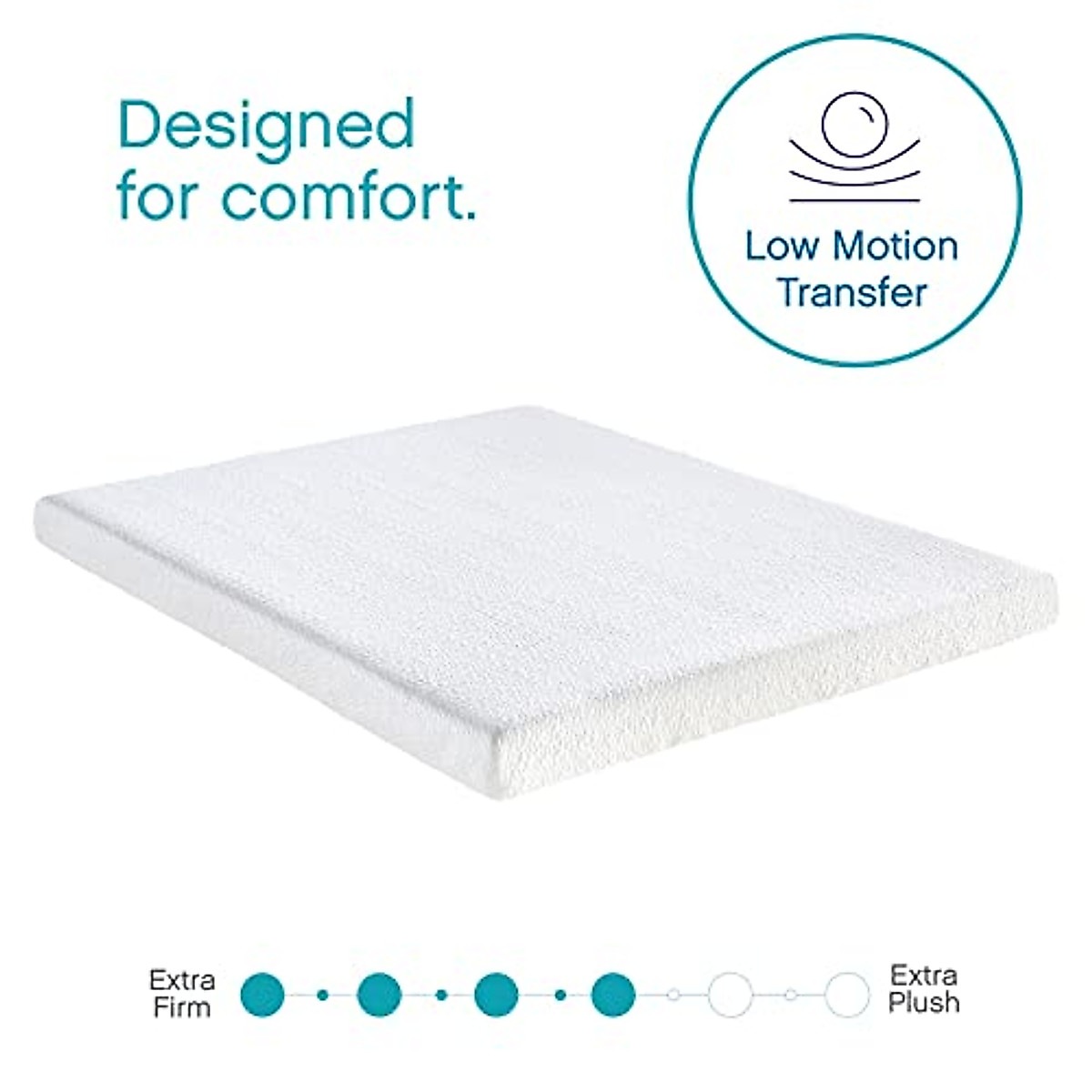 Classic Brands 4.5-Inch Cool Gel Memory Foam Replacement Mattress for Sleeper Sofa Bed Queen, Plush