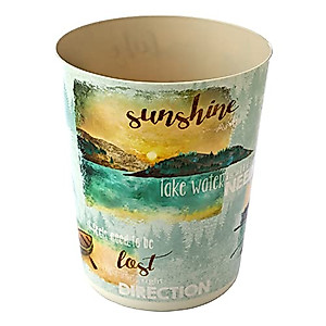 SKL Home Waterfront Wastebasket, Multicolored