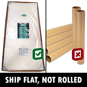 QECOR (Clear, 48" x 24" x 4) Heavy Duty Premium 0.76mm Wire Shelf Liners Set, Waterproof for Metal Rack Protector, Kitchen, Garage, Nonslip Mats for Tier Shelving Unit