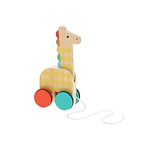 Petit Collage On-The-Go Giraffe Wooden Pull Toy